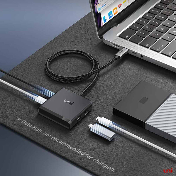 USB C to 4 USB C 10G Hub｜4*USB-C, 10Gbps｜uni®