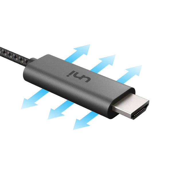 USB C to HDMI 4K Cable 4K60Hz/ 2K144Hz, Premium Aluminum | uni®